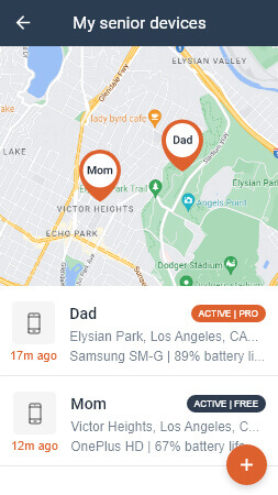 Senior Safety App, Senior GPS Tracker, SOS, Inactivity & Fall alert system