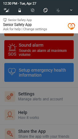 Senior Safety App, Senior GPS Tracker, SOS, Inactivity & Fall alert system